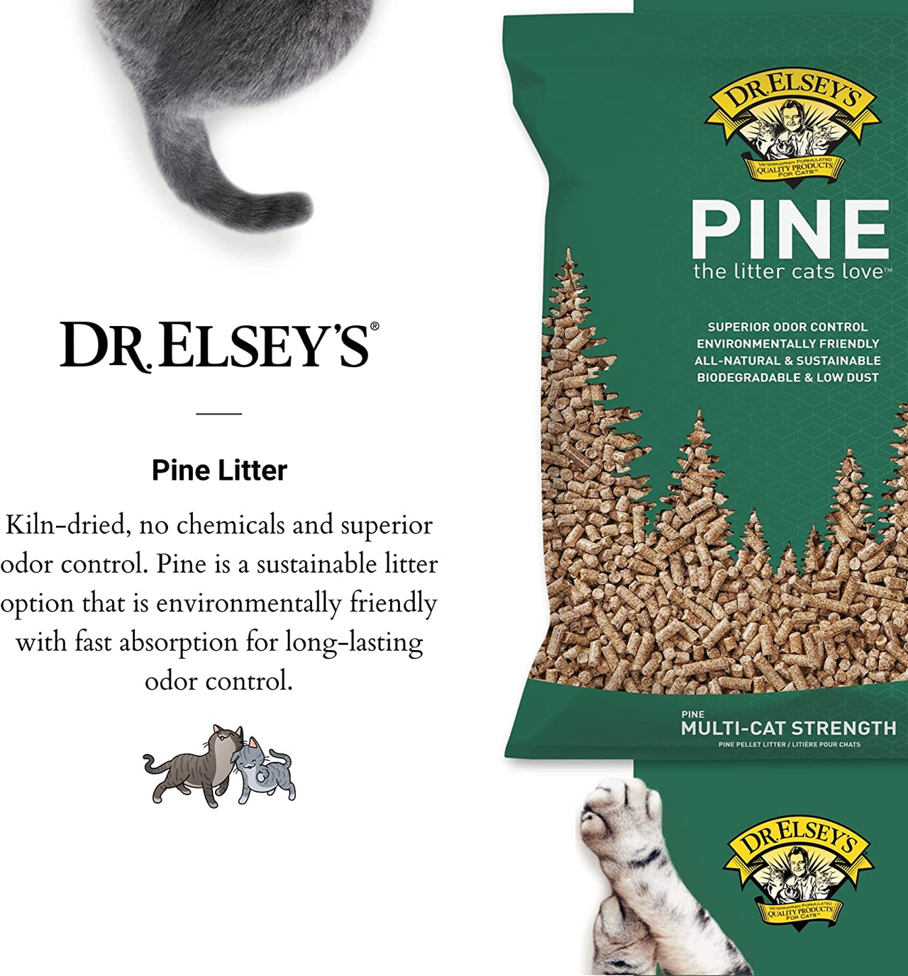 Dr. Elsey's Precious Cat Pine All-Natural Kiln-Dried Cat Litter – BYMiT